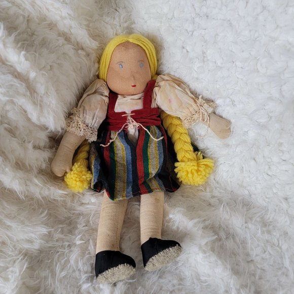 Handmade | Toys | Vintage Old Rag Doll Swedish | Poshmark